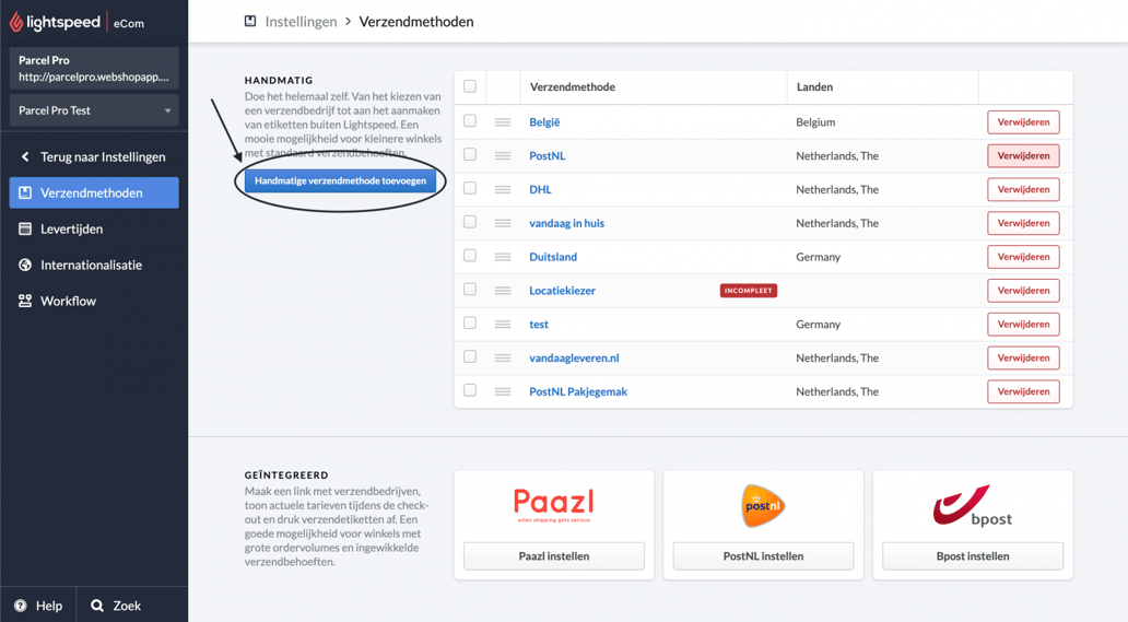 Lightspeed handleiding
